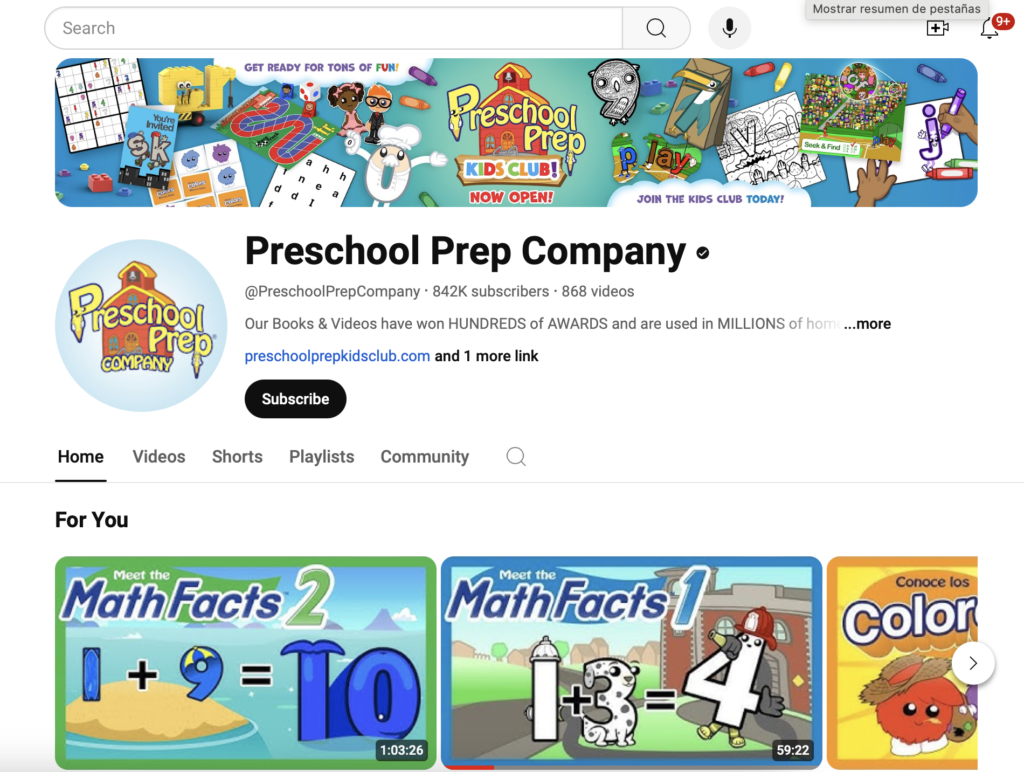 Preschool Prep Channel - AnetaEd Blog